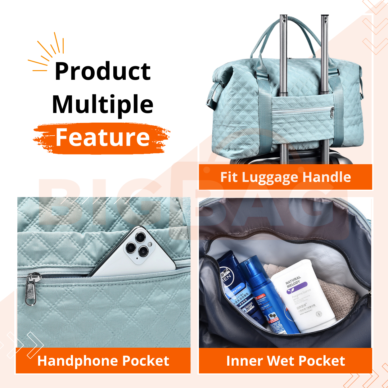 Beg Pakaian Bag Luggage Travel Beg Balik Kampung Bag Travel Waterproof ...