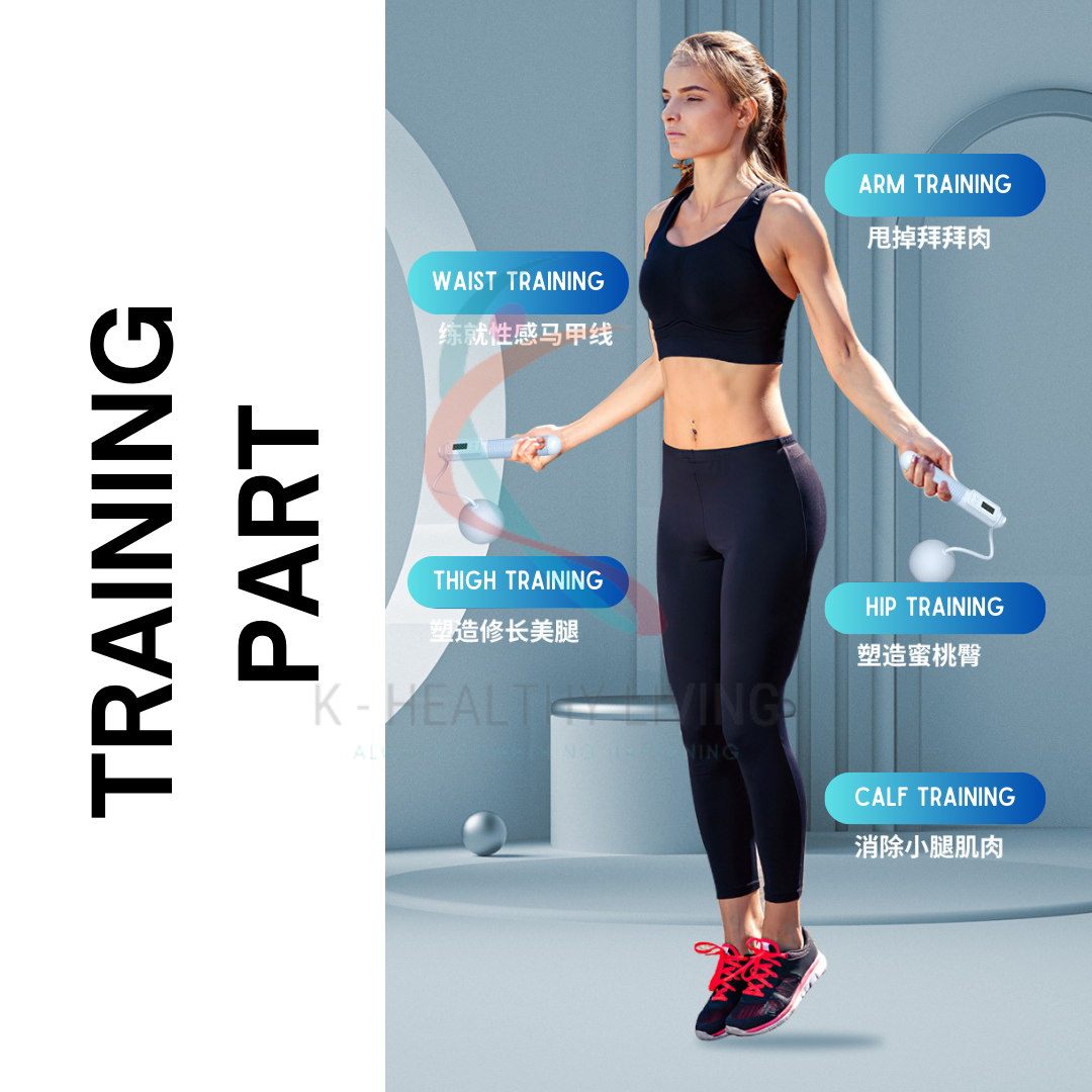 【READY STOCK】Jump Rope Counting Calorie Fitness Sport Weight-bearing ...