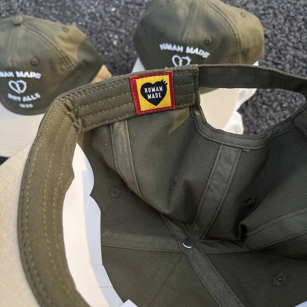 🇲🇾 23ss Japanese's Human Made Embroidery Color matching Cap Unisex Cap ...