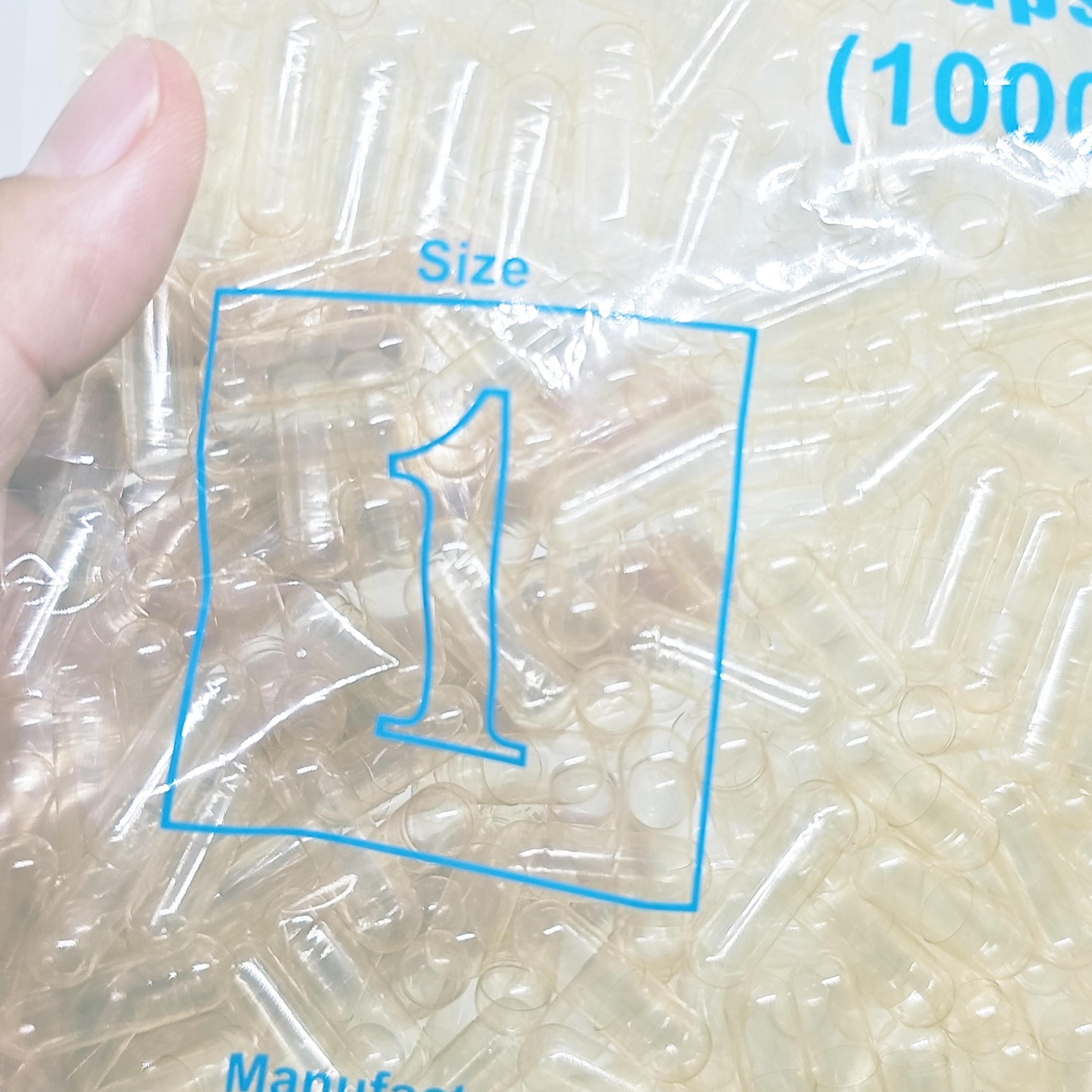 Nashmir Gelatin Empty Capsule Size 1 (1000pcs / HALAL ) 空胶囊 Kapsul ...