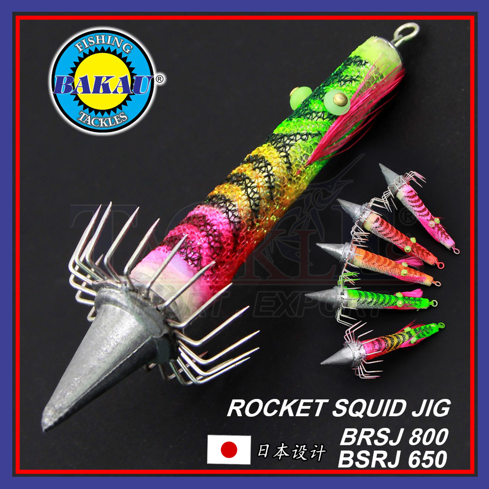 (65g-80g) Bakau Rocket Squid Jig BRSJ Umpan Pancing (9cm-10cm) Candat Roket | Shopee Malaysia