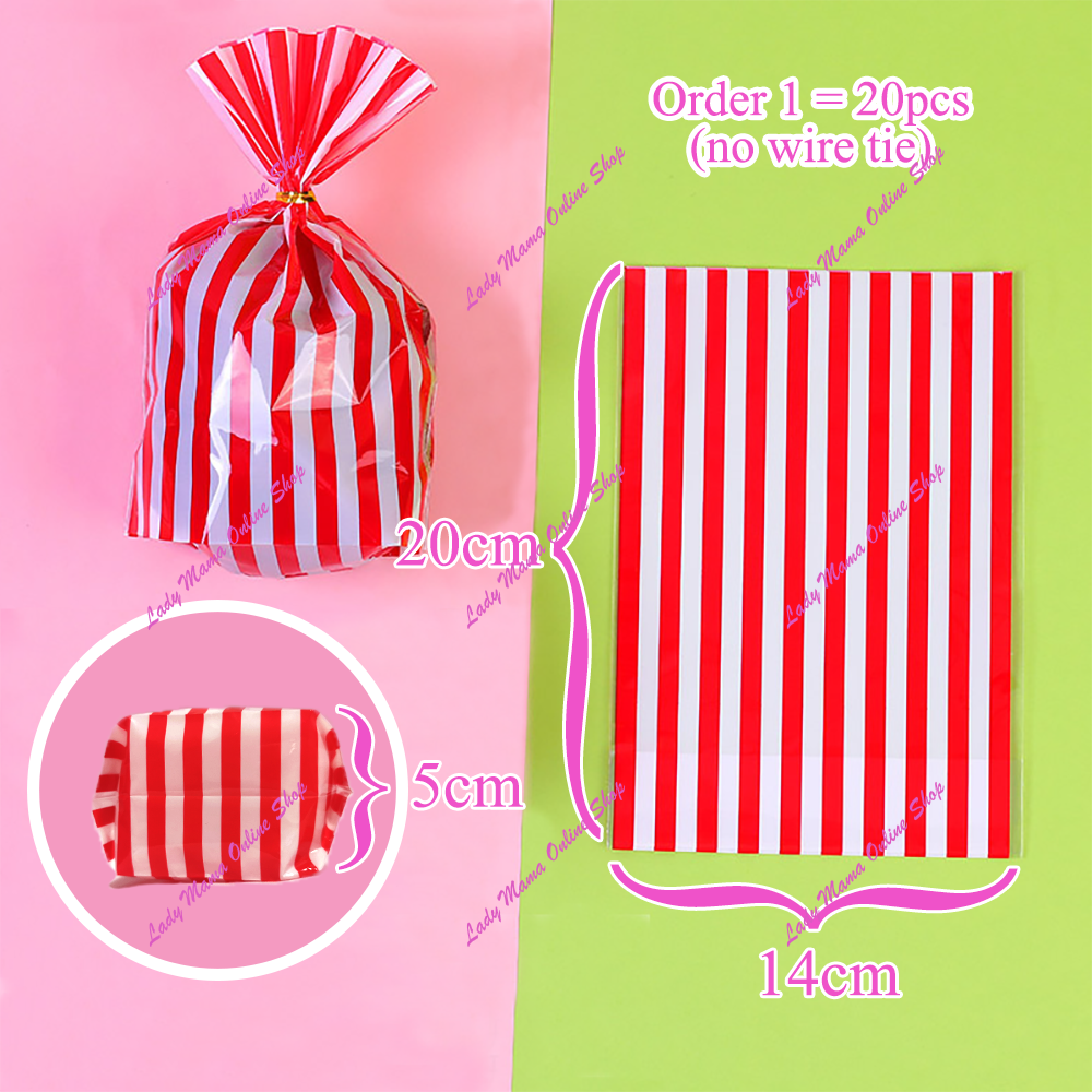New Product | 20pcs Stand Up Biscuit Flat Bag 14cm x 20cm Birthday ...