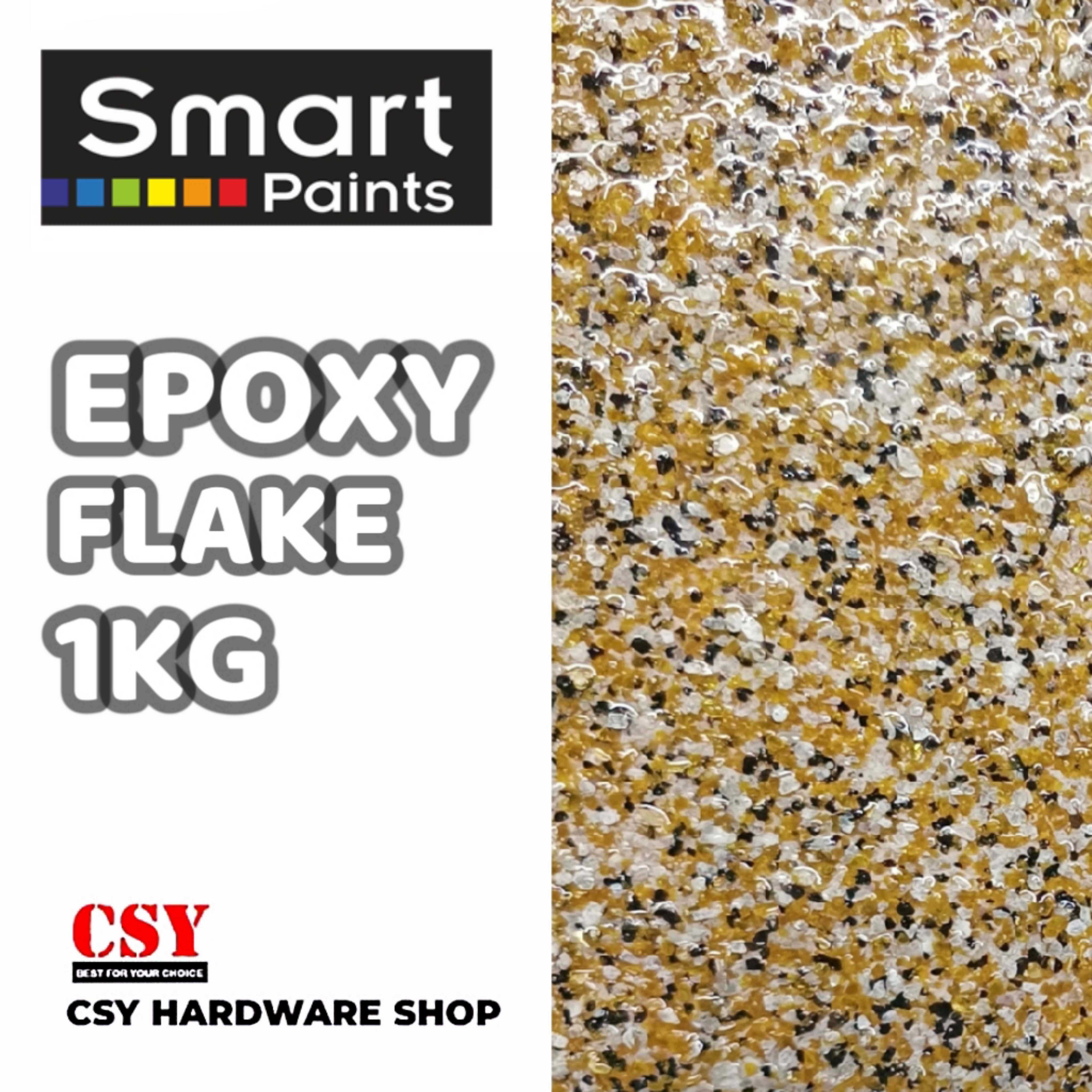 Smart Paint Epoxy Flake 1kg / Epoxy Color Flake Coating Toilet Tile ...