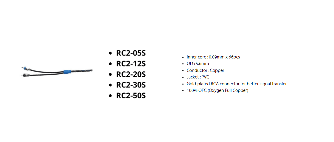 Blaupunkt 2-Channel RCA Cable RC1 • RC2 Better audio transmission for ...