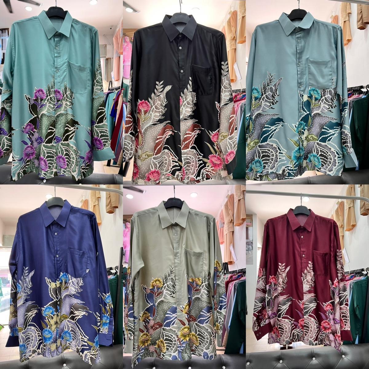 KEMEJA BATIK DESIGN KUNTUM / CORAK BATIK MALAYSIA BATIK LELAKI | Shopee ...