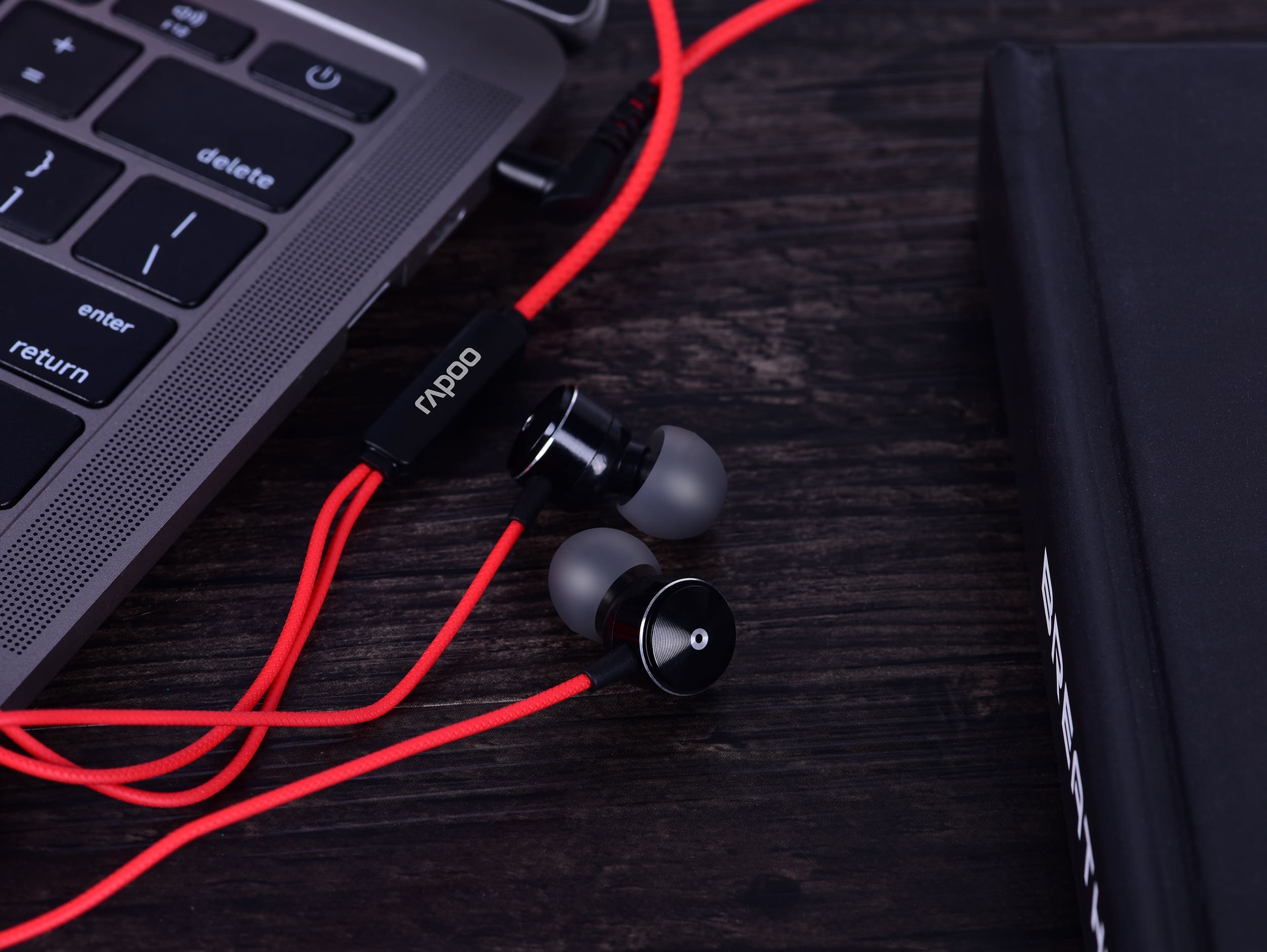 Rapoo EP28 In-Ear Headphone 3.5mm Audio Wired Earphone Built-in ...