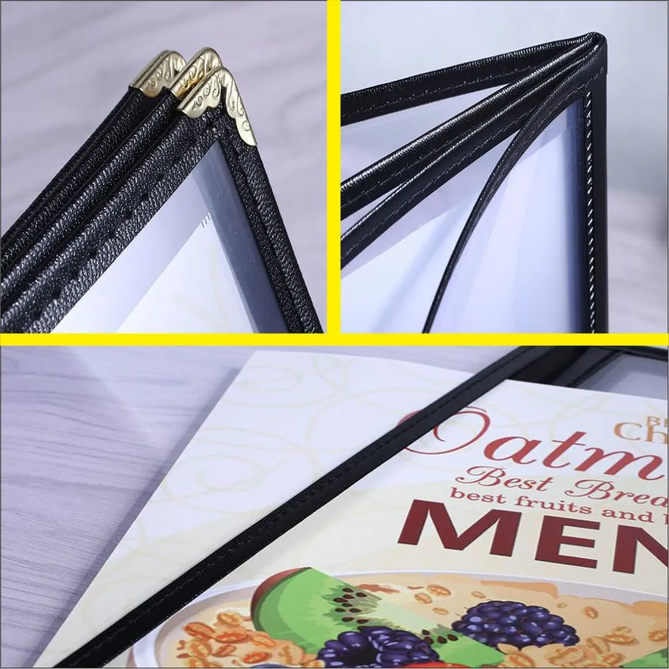 Transparent Cover Menu Book Menu holder Menu Jacket Menu Clip Menu ...