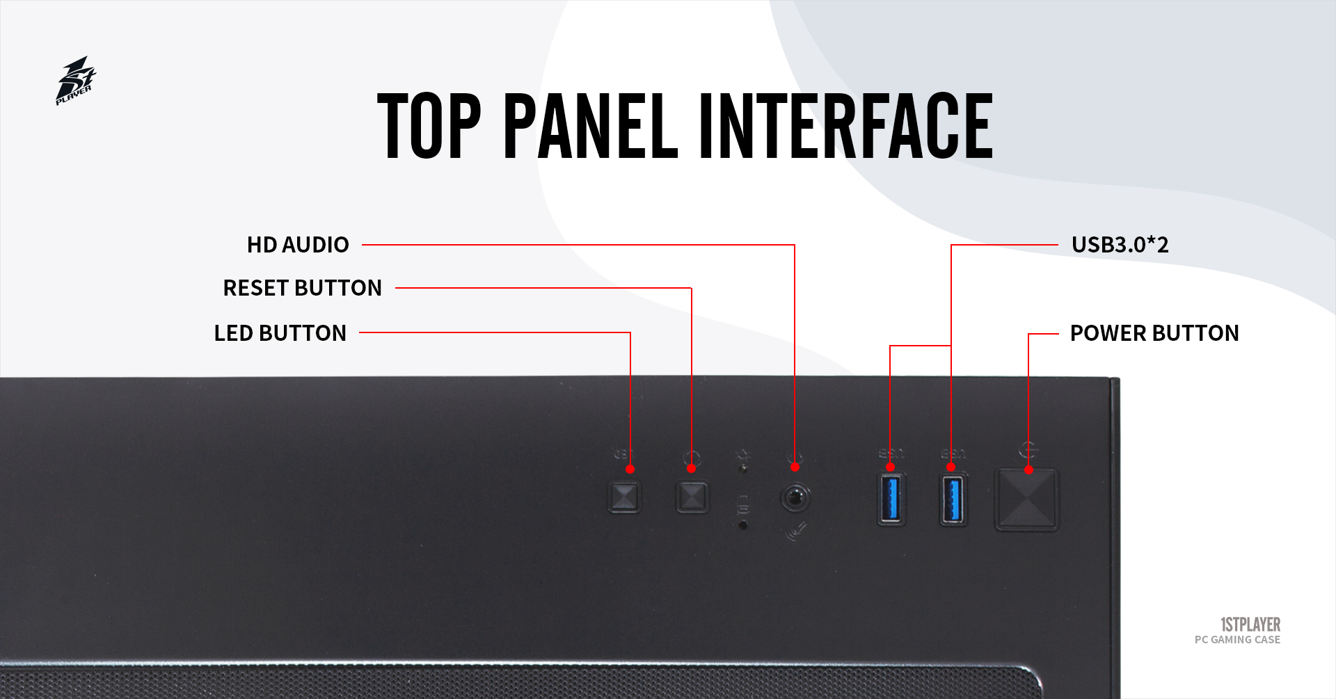 1ST PLAYER Megaview MV5 MATX Firebase X2 Aquarium Black White Casing ...