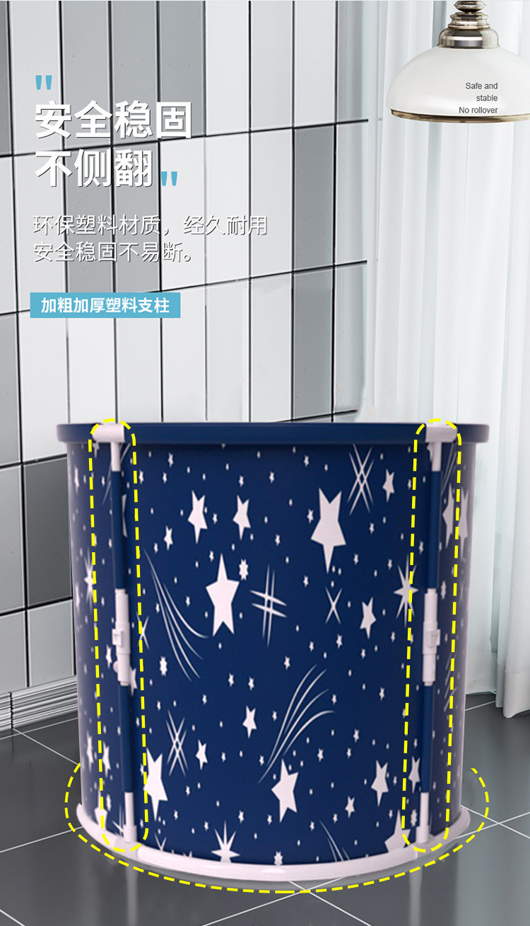 Foldable Bathtub Outdoor Bath Sauna Steam Bath Tab Mandi Baldi Mandi ...