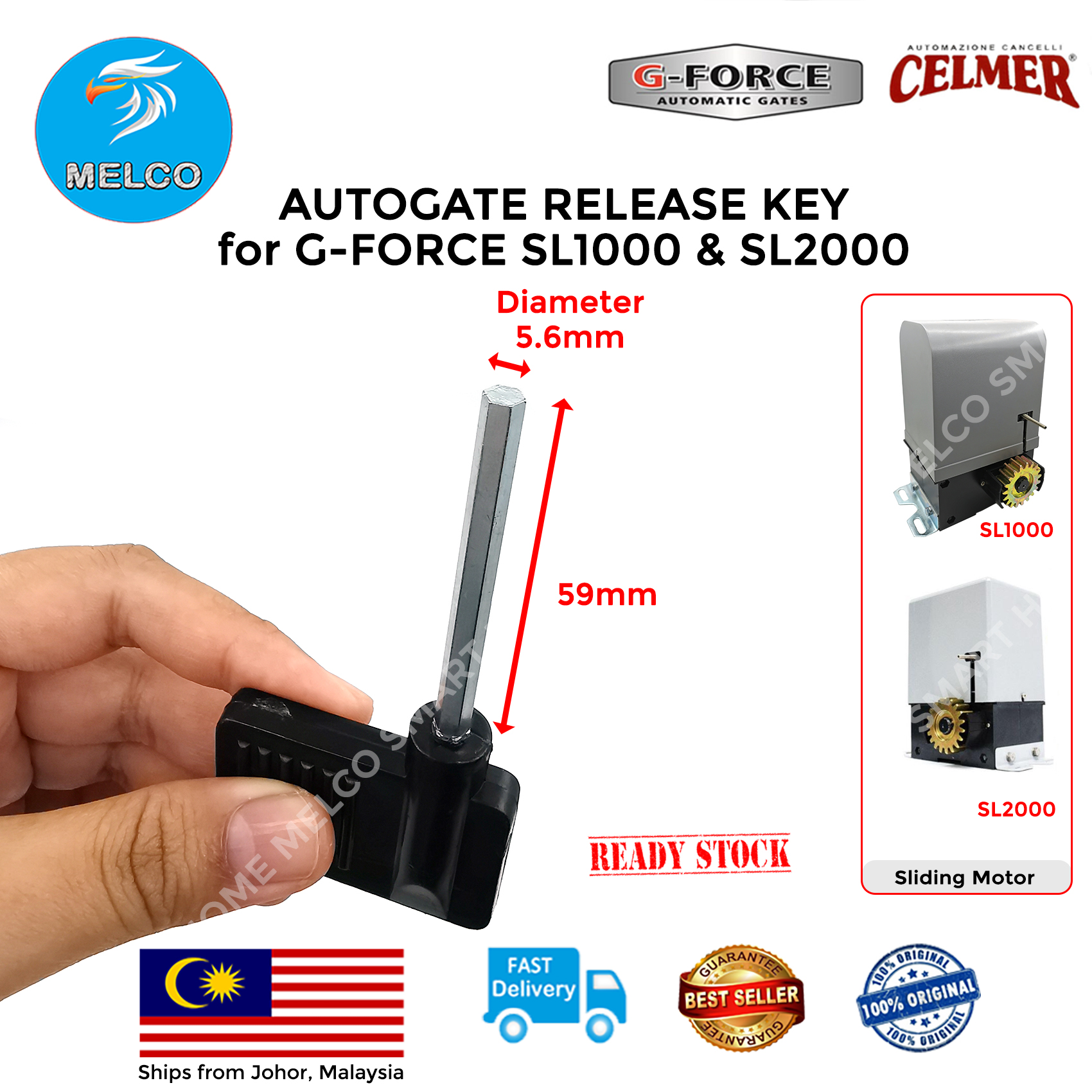 Autogate Motor Release Key Dc Sliding Motor | Shopee Malaysia
