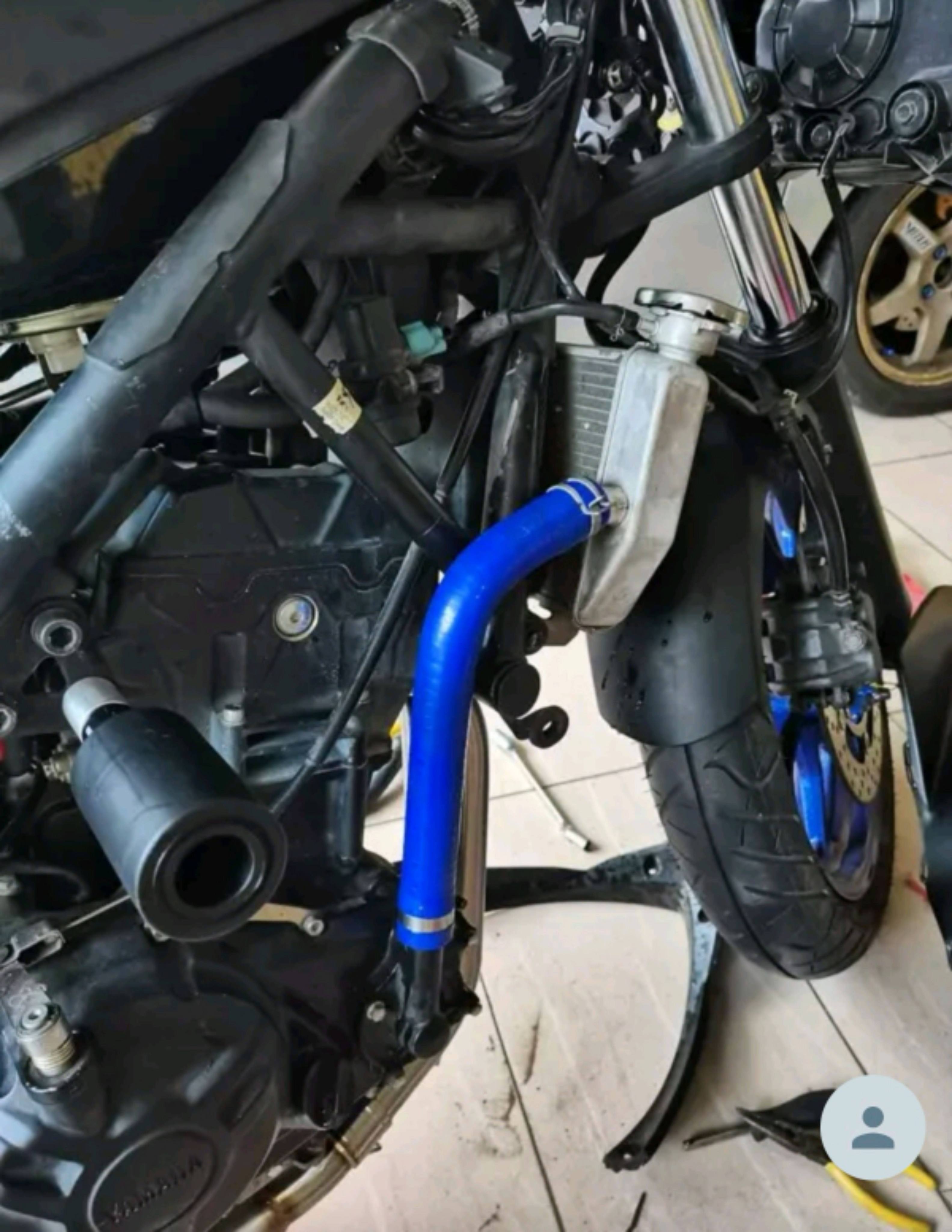 YAMAHA R25 V1 V2 MT25 SAMCO RACING SILICONE RADIATOR HOSE COOLANT HOSE ...