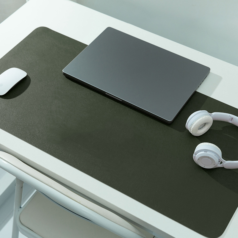 Double Sided PU Leather Mousepad Keyboard Mat Waterproof Thick Non-Slip ...