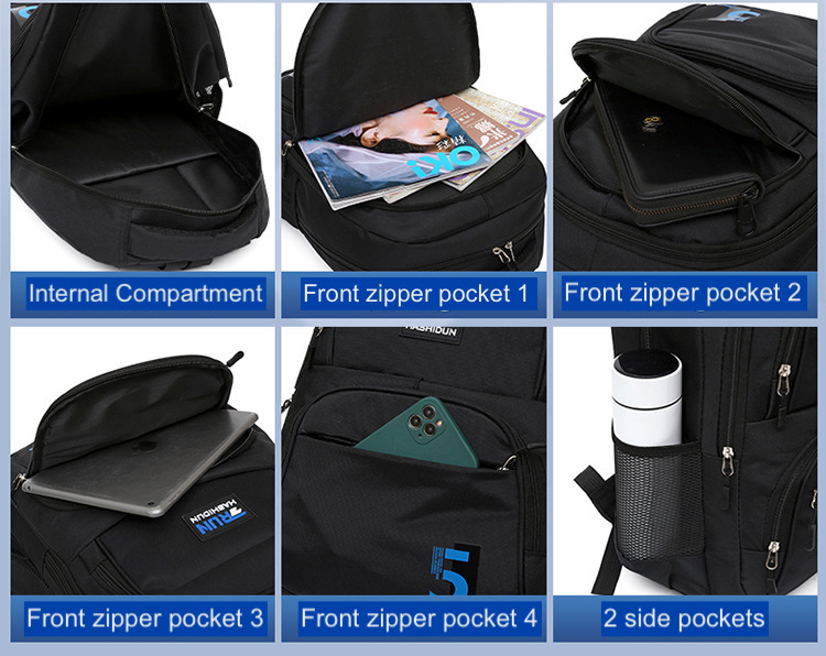 [ECOGROW] - BEG SEKOLAH LAPTOP BACKPACK WATERPROOF OUTDOOR TRAVEL ...