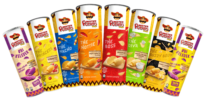 Mister Potato Crisps Chips 125g Assorted Flavor Mamee Keropok Kerepek ...