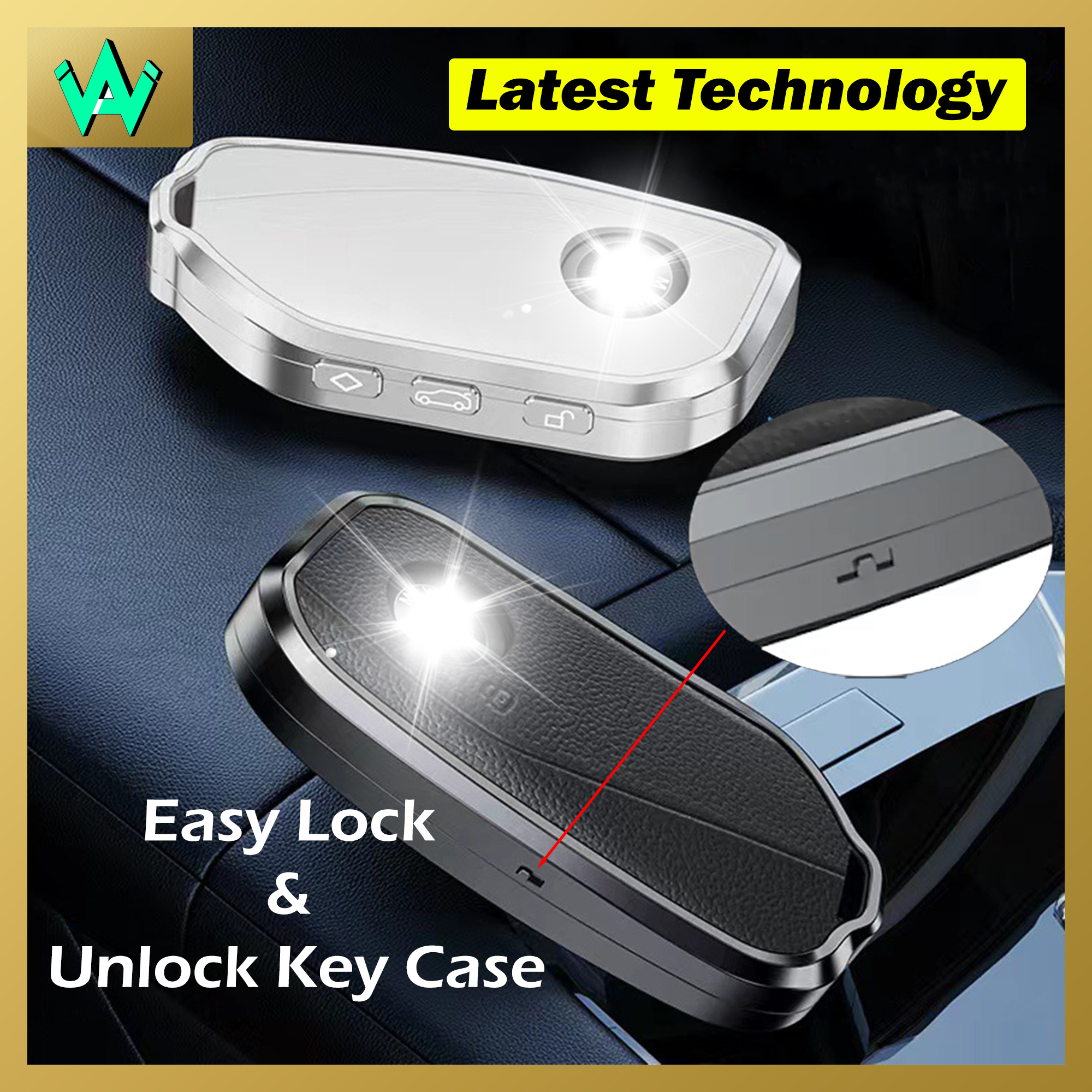 BMW Aluminium Alloy Genuine Leather 2023 New Car Key Cover IX X1 IX4 ...