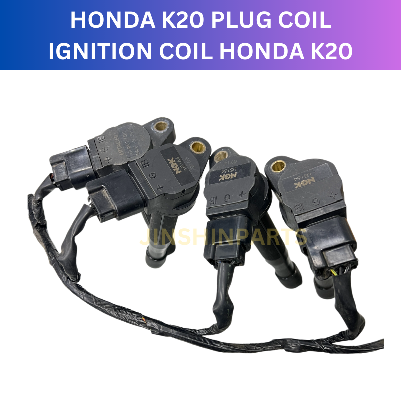 HONDA K20 K24 IGNITION COIL PLUG (NGK HITACHI) WITH WIRE SOCKET - PLUG ...