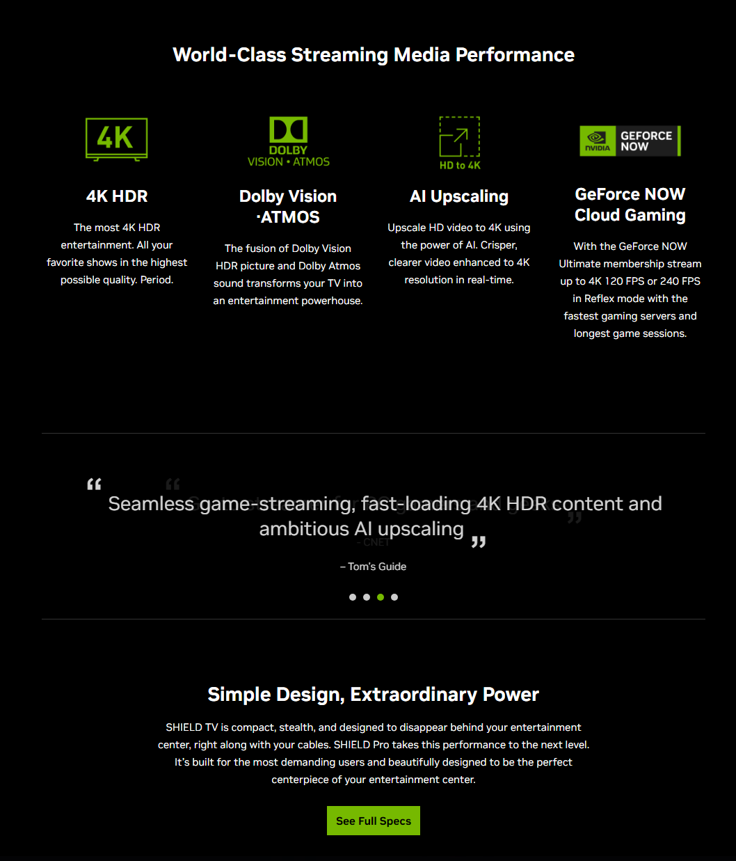 NVIDIA Shield Tv Includes all-new SHIELD remote, Dolby Vision Atmos ...