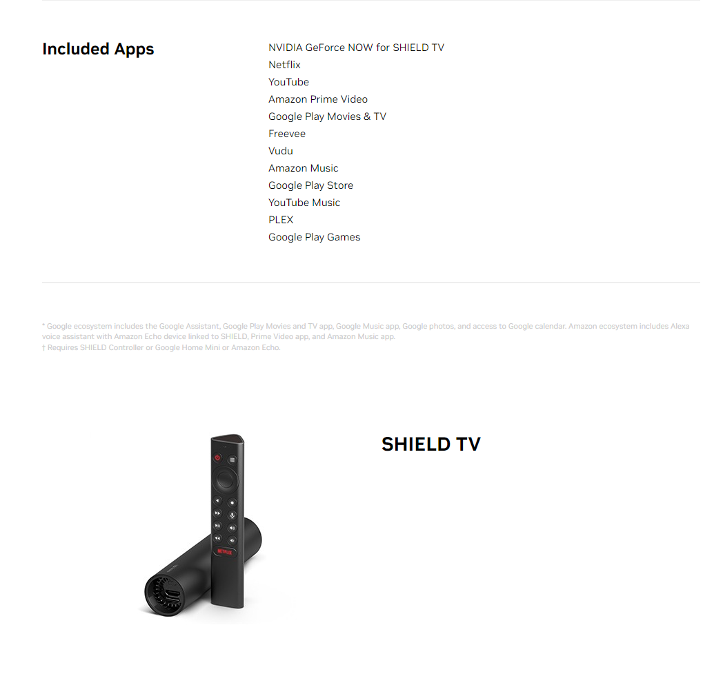 NVIDIA Shield Tv Includes all-new SHIELD remote, Dolby Vision Atmos ...