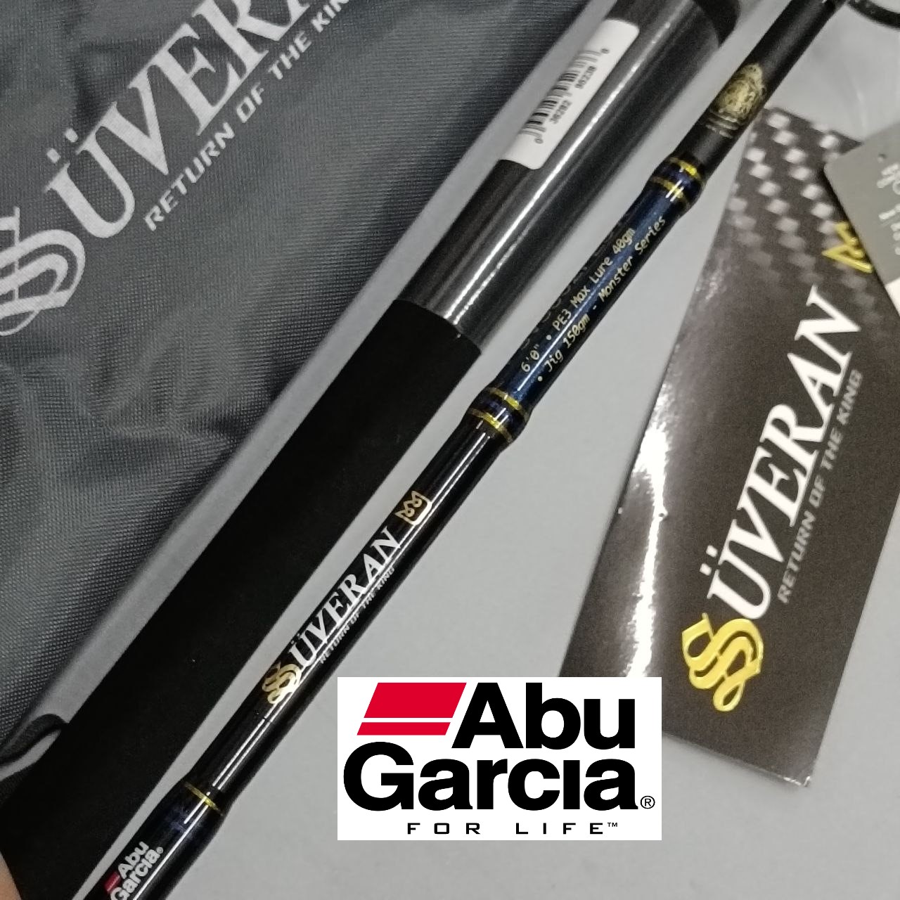 Abu Garcia SUVERAN 6 KAKI Butt Joint PE3 Monster Series Fuji Guides ...