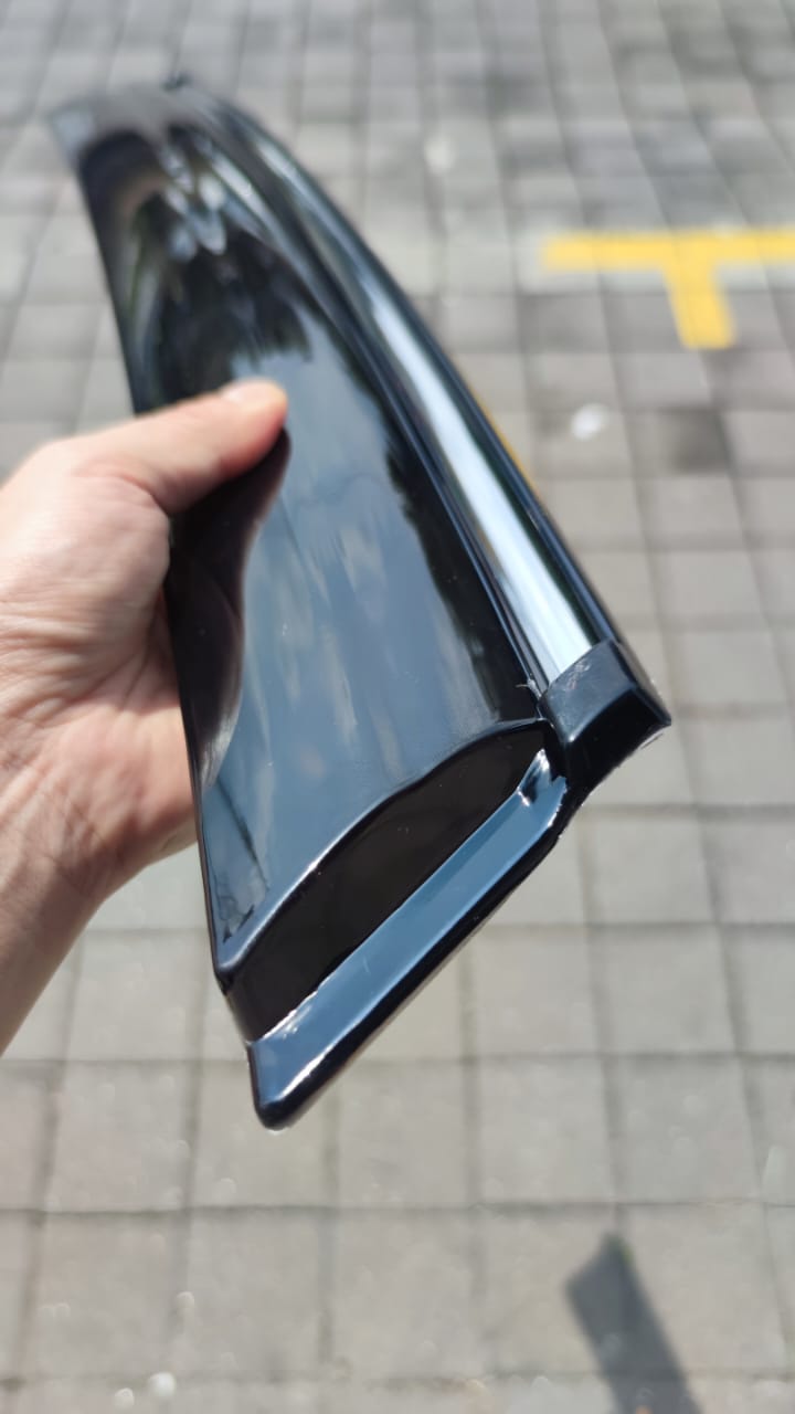 Nissan Navara (D40) 2010 - 2015 Door Visor Chrome Line Injection Air ...