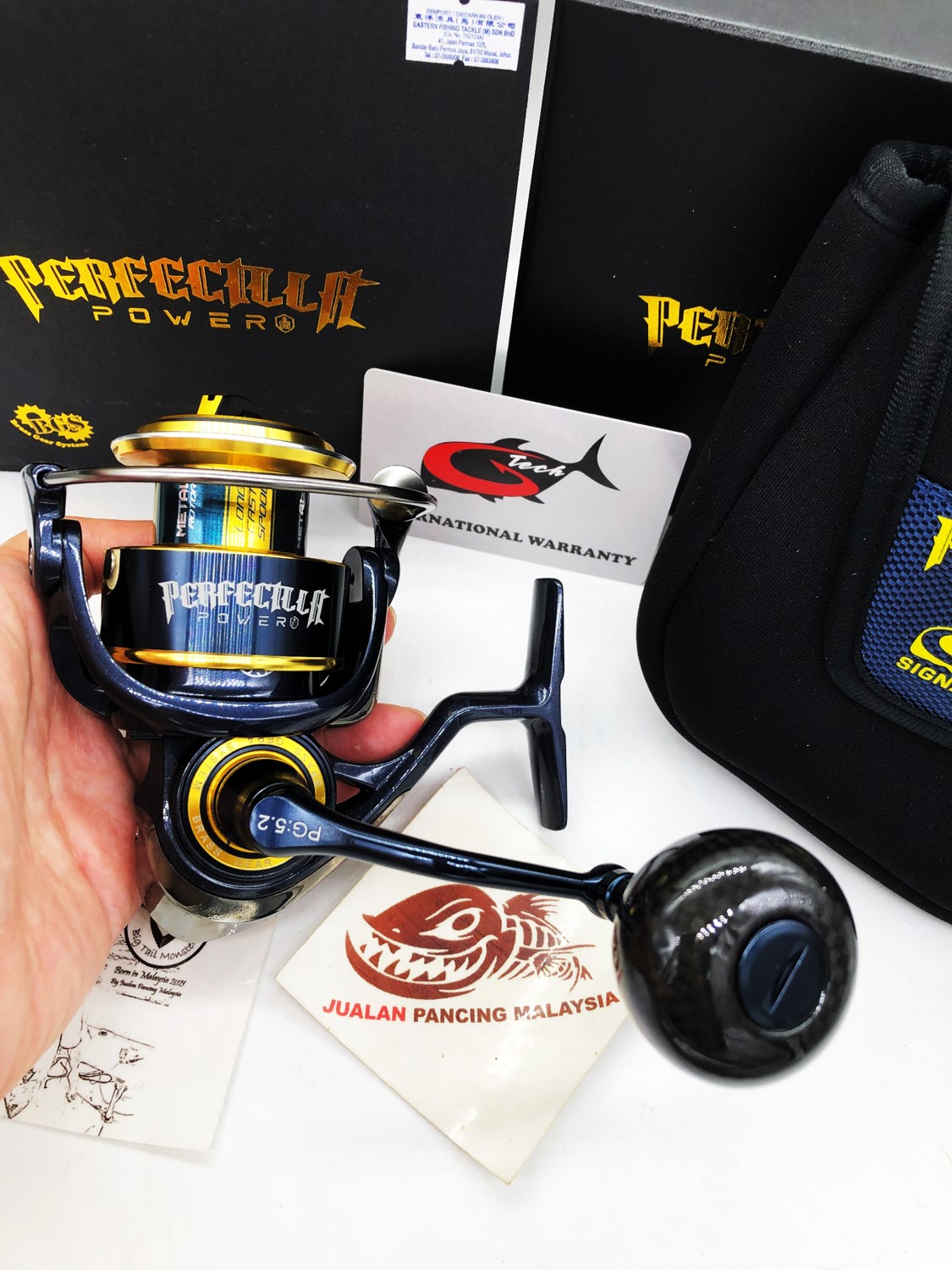 GTECH FISHING REEL GTECH PERFECTLLA POWER SWA 4000PG, 4000HG REEL ,1 ...
