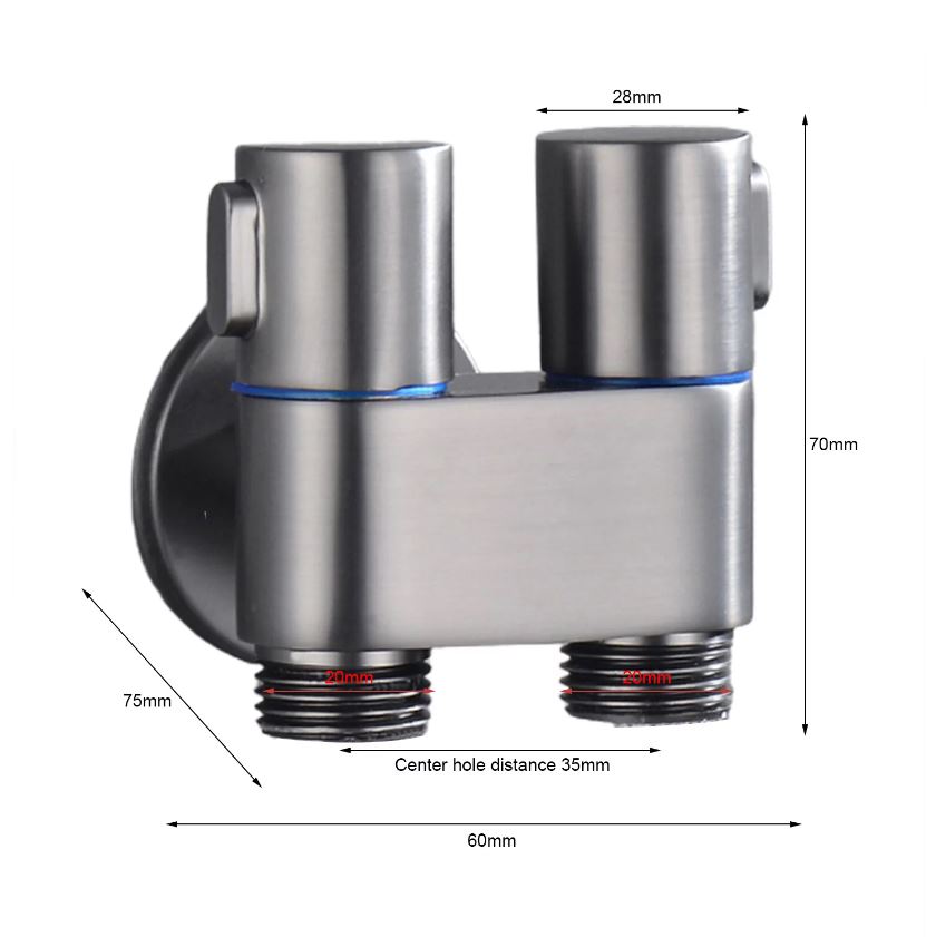 Dual Control Washing Machine Tap Dual Faucet Bidet Dual Control Valve ...