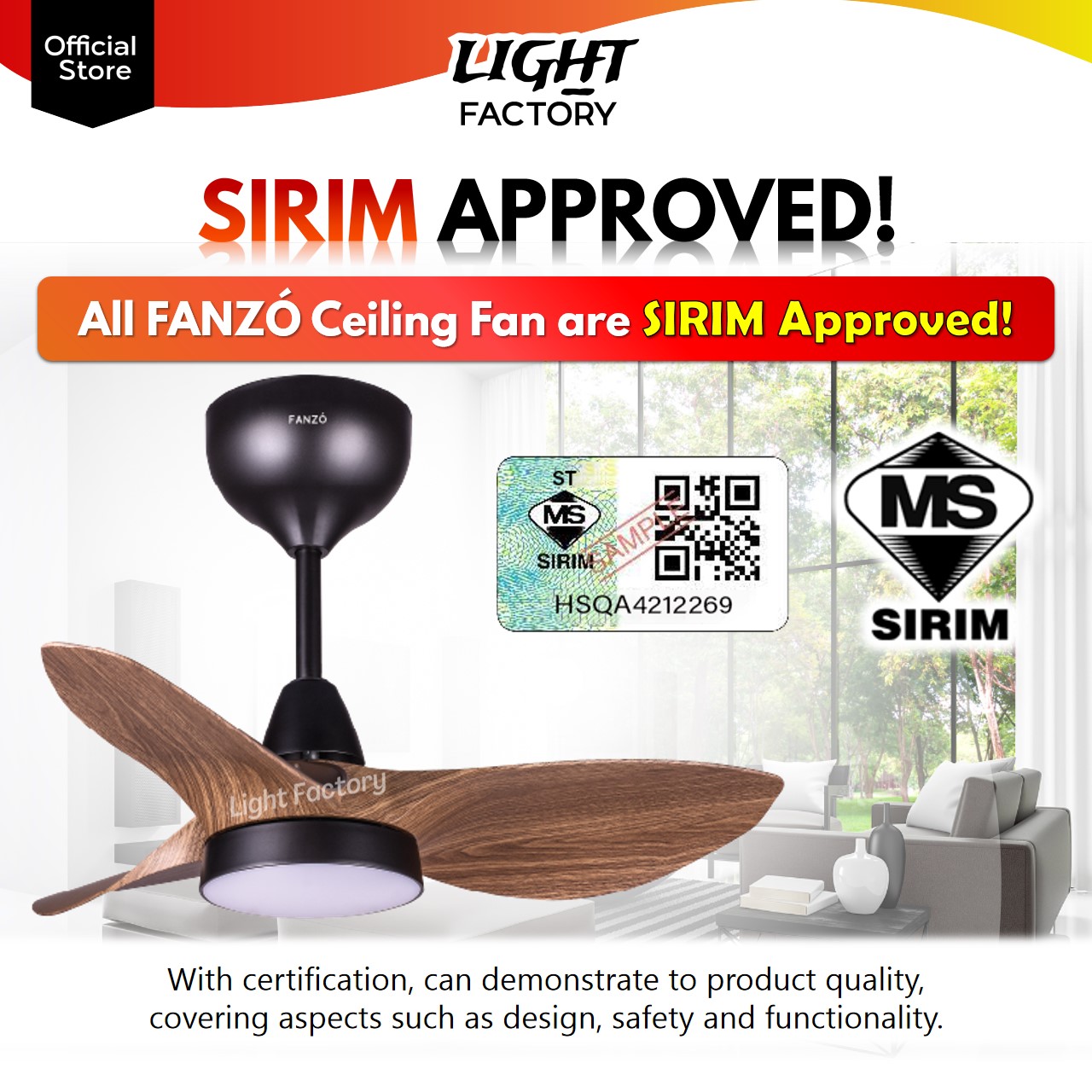🔥SIRIM🔥FANZÓ HONEYBABY LED 30" 3 Blades DC Motor with 6 Speed Remote ...