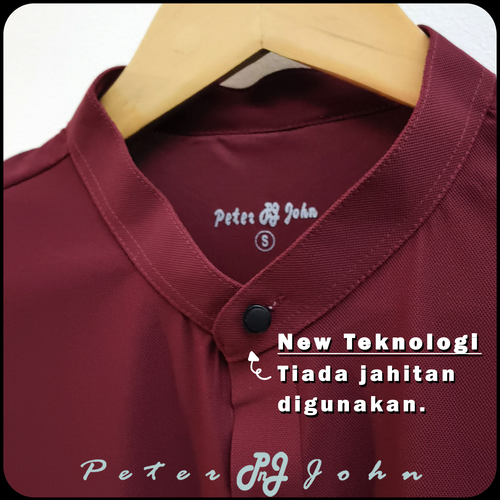 Peter n John 902 Ice Silk Mandarin Collar T-Shirt Short Sleeve | Shopee ...