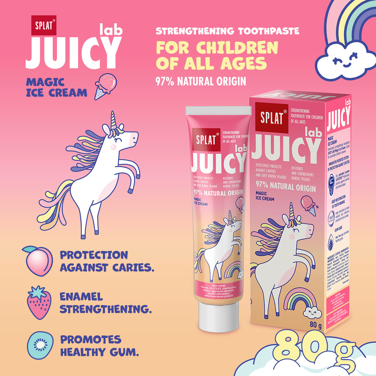 SPLAT Juicy Lab Magic Ice-Cream Toothpaste 80g EXP SEPT 2025 | Shopee ...