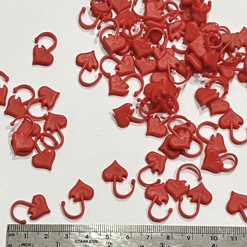 🍒Ready Stock 🍒 Heart shape stitch marker / penanda crochet / knitting ...