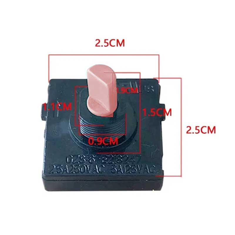 Fan Switch for Electric Fans- GZS-6 Rotary Switch for E218247 Fan Speed ...