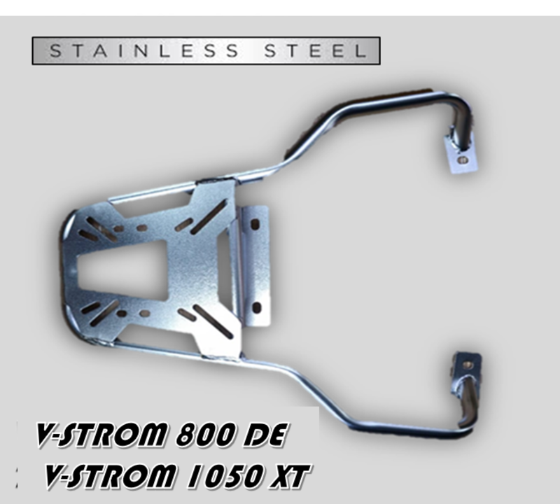 SUZUKI V STROM 800 DE V STROM 1050 XT STAINLESS STEEL TOP BOX TAIL RACK ...