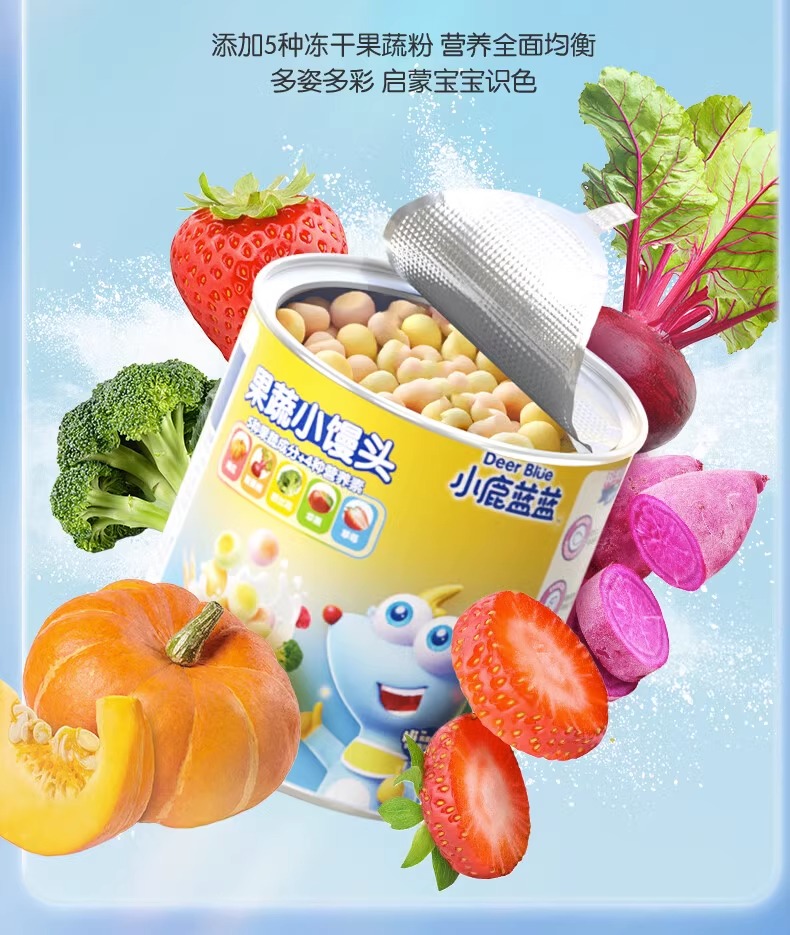 Deer Blue Baby Milk Steamed Mantau Buns 小鹿蓝蓝 牛奶小馒头 160g -6M+ | Shopee ...