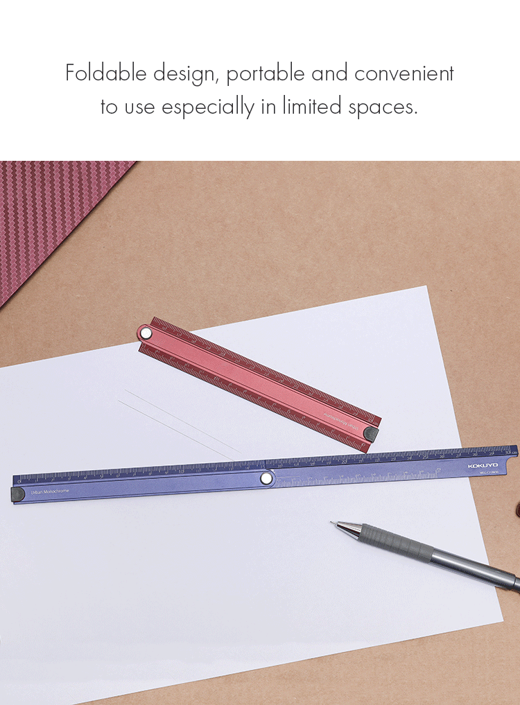 KOKUYO Urban monochrome foldable ruler 30cm WSG-CLUW30 | Shopee Malaysia