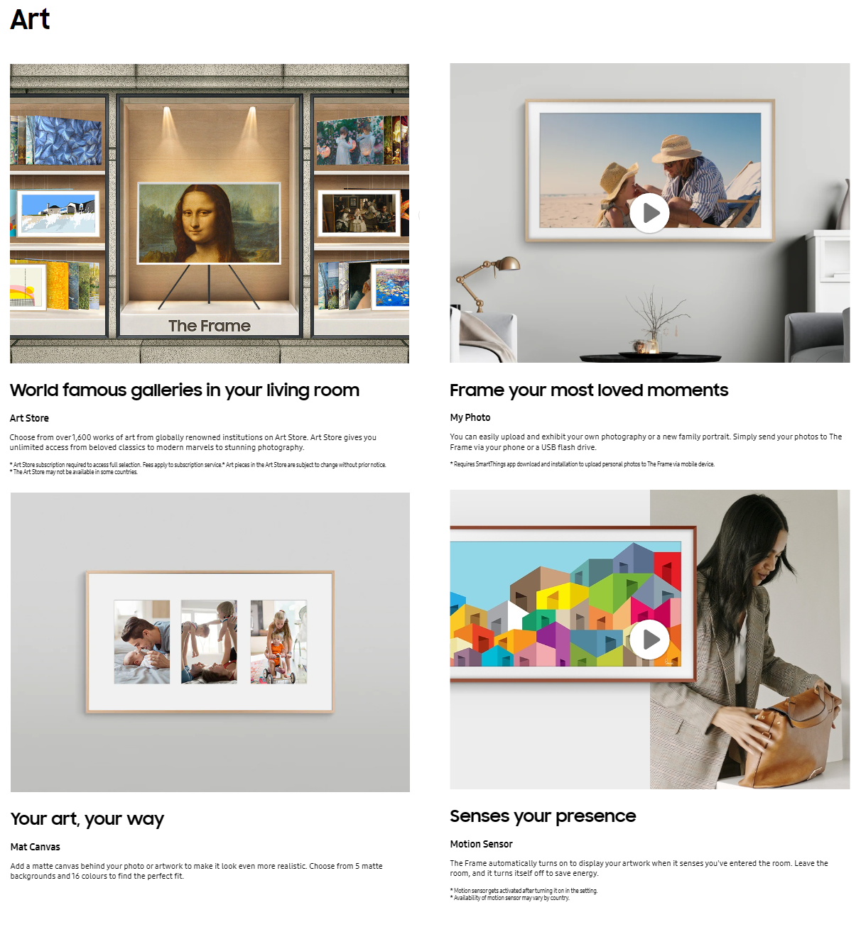 Samsung Frame TV 32 Inch The Frame 32" QLED Smart Lifestyle Gaming LED ...