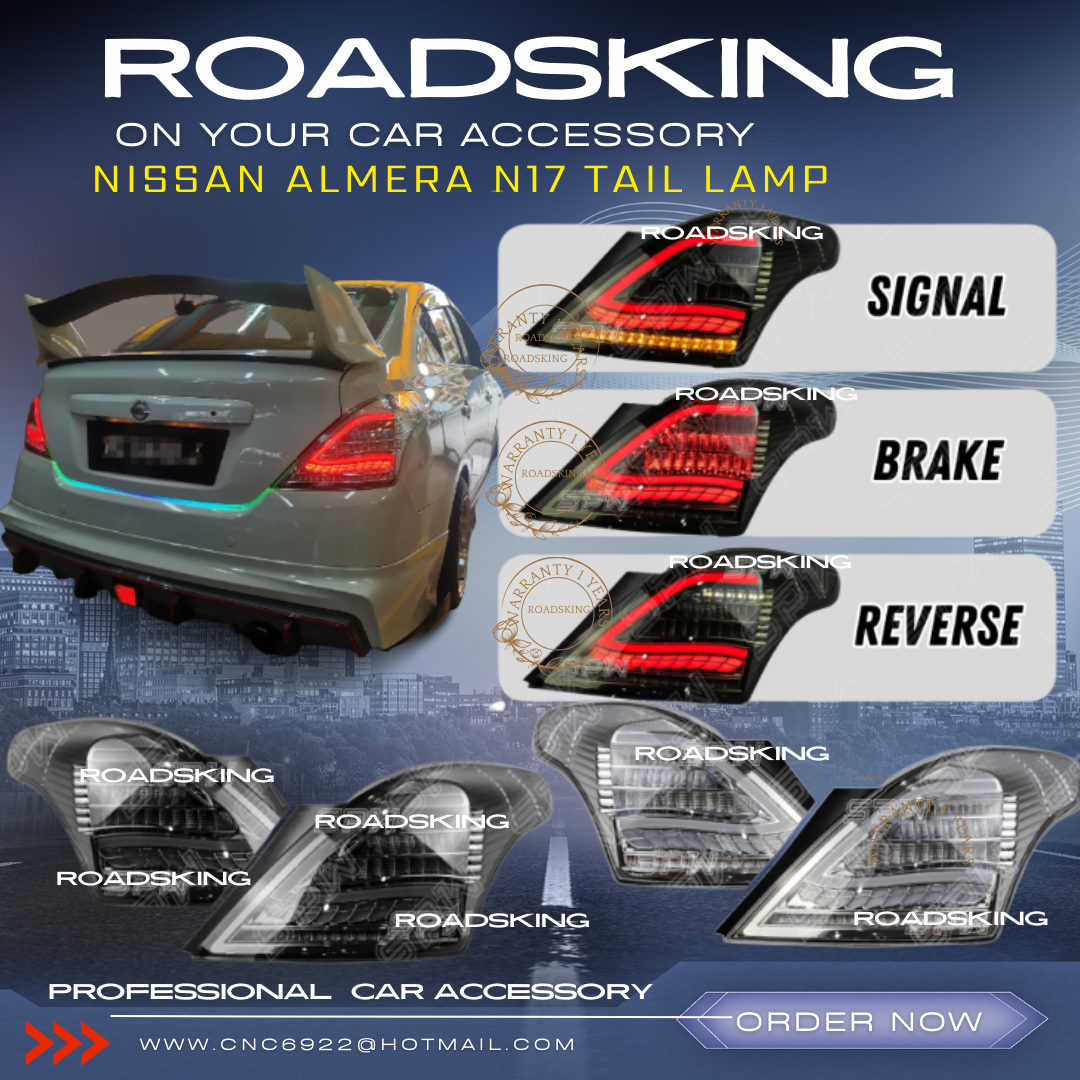 NISSAN ALMERA N17 2011 - 2019 TAIL LAMP LIGHT RUNNING DRAGON ALBINO ...
