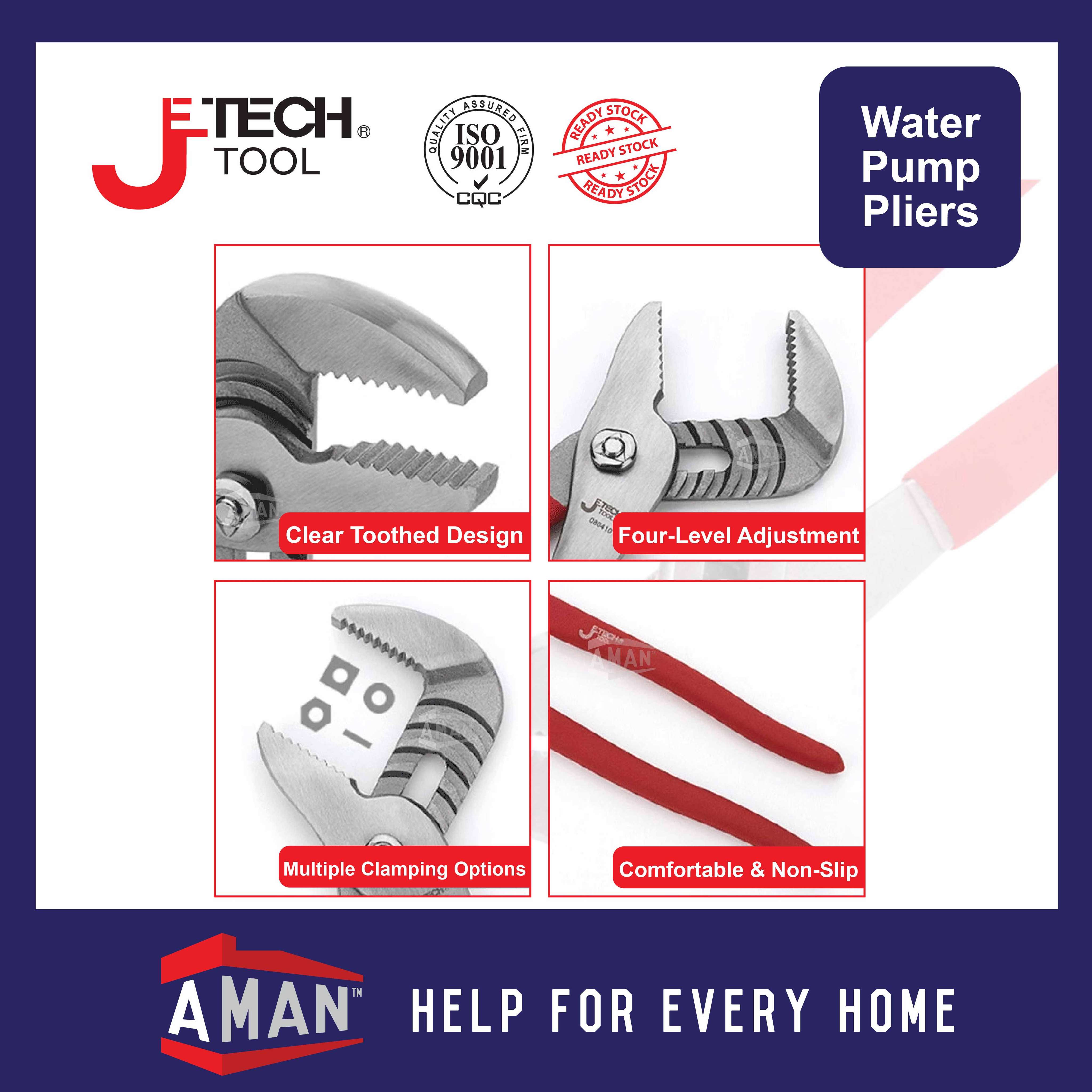 JETECH Groove Joint Plier Water Pump Plier Toilet Sanitary Repair Plier ...