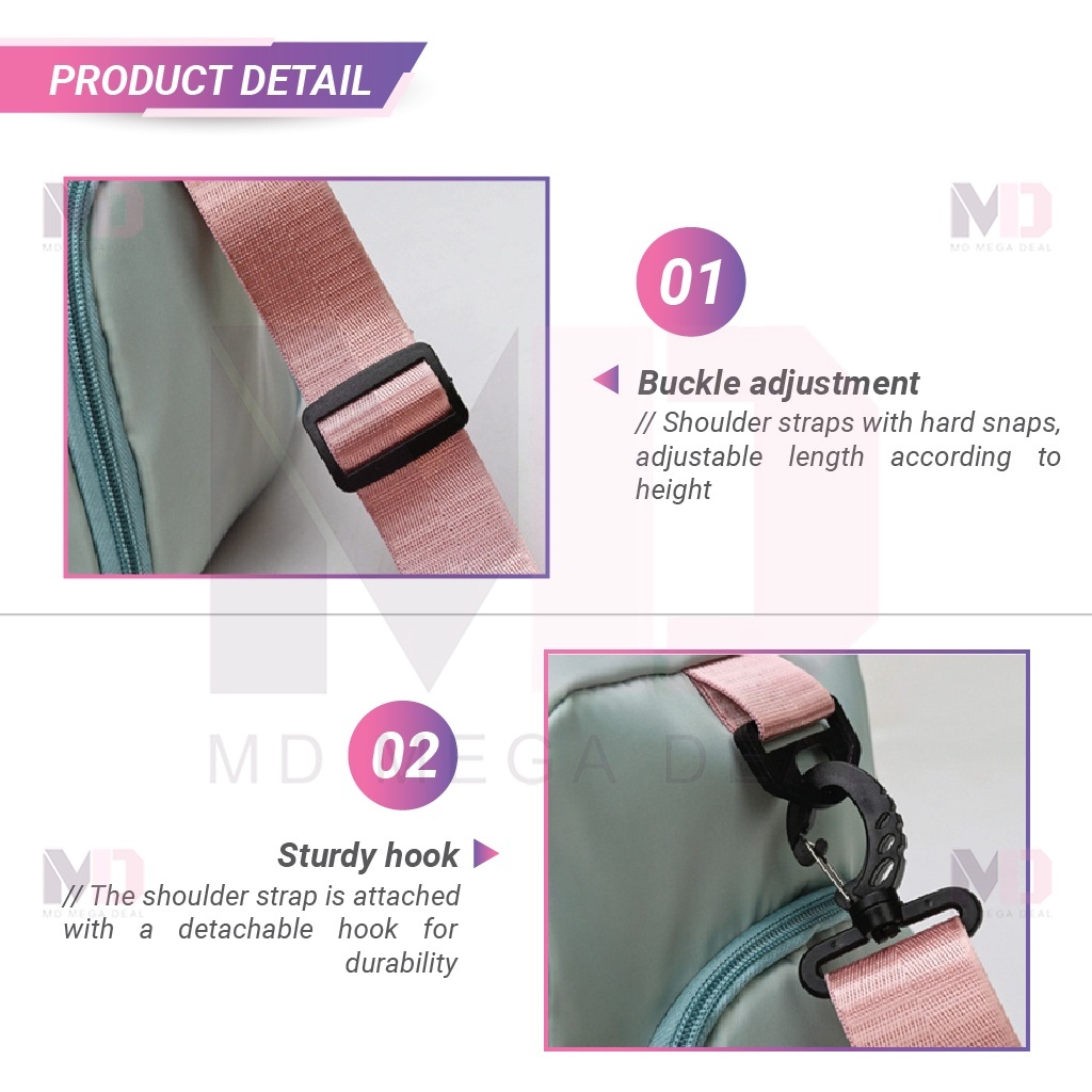 《Mega Deal》Korean Style Women Travel Bag Multi Compartment Beg Balik ...