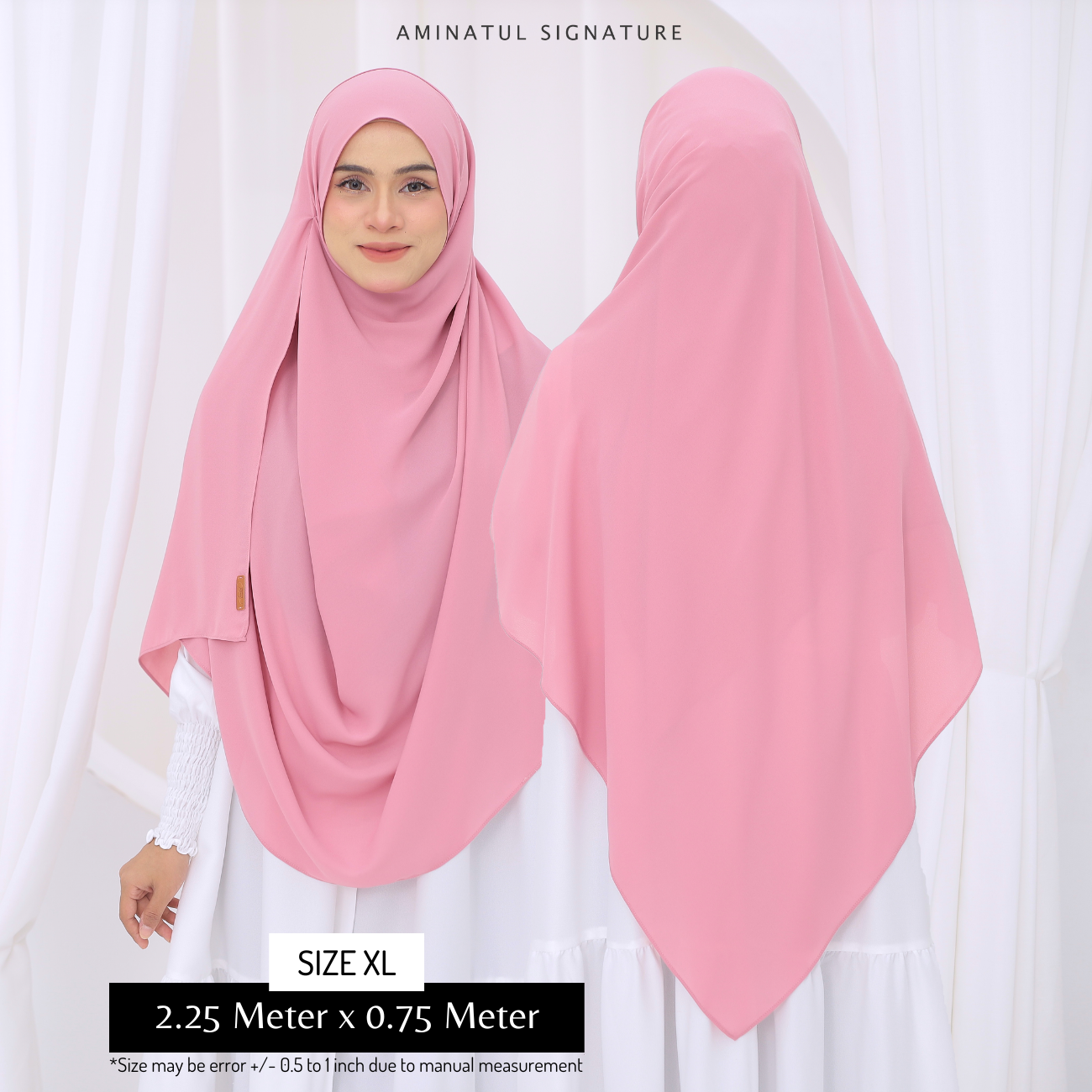 🔥[ SAIZ XL ] Instant Shawl Labuh 2.30m x 0.75m 💯 Korean Chiffon Premium ...