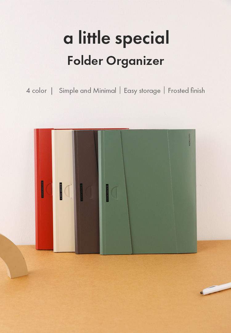 KOKUYO a little special A4 file organizer folder set file case WSG ...