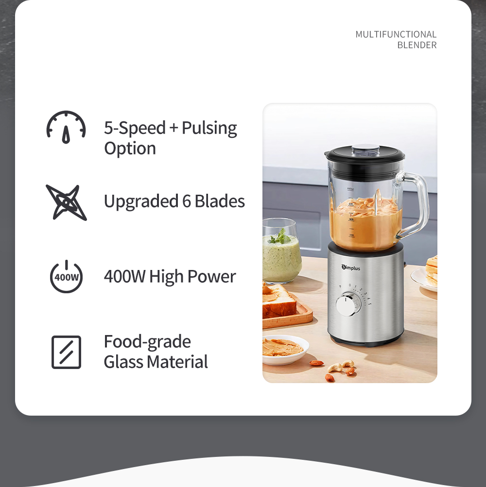 Simplus Multi-functional Ice Blender|Smoothie Maker|Baby Food Crushed ...