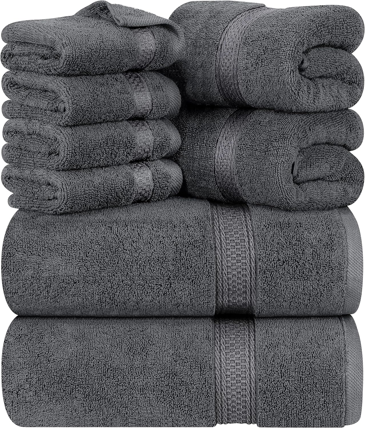𝐇𝐨𝐭𝐞𝐥 Grey Bath Towel 100% Cotton Big Towel 70cm x140cm 500-650GSM ...