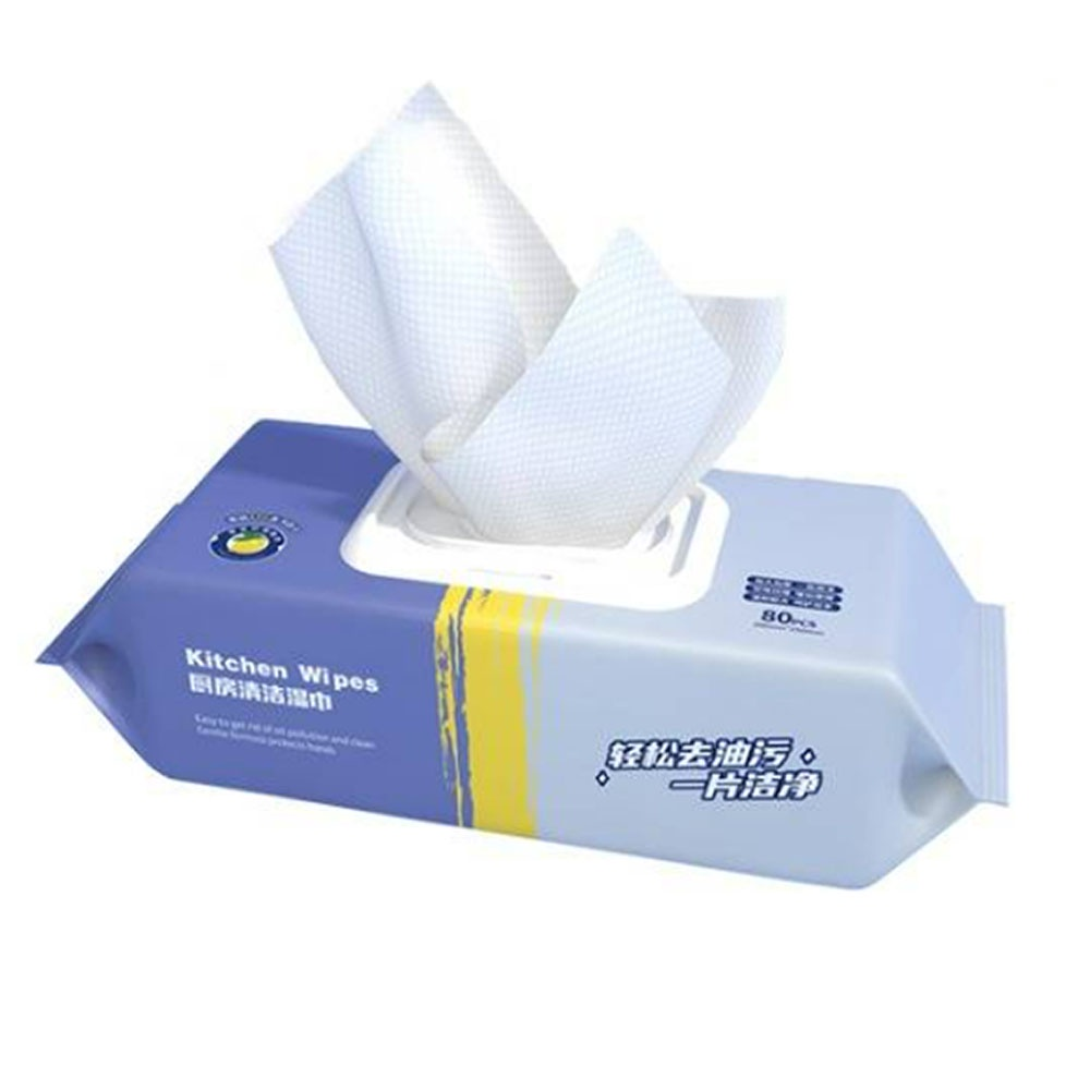 ITOOL 80pcs Kitchen Wipes Degreasing Wet Paper Disposable Kitchen Wet ...