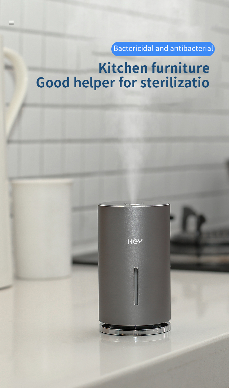 HGV Rechargeable Car Humidifier Wireless Diffuser Aluminum Alloy Air ...