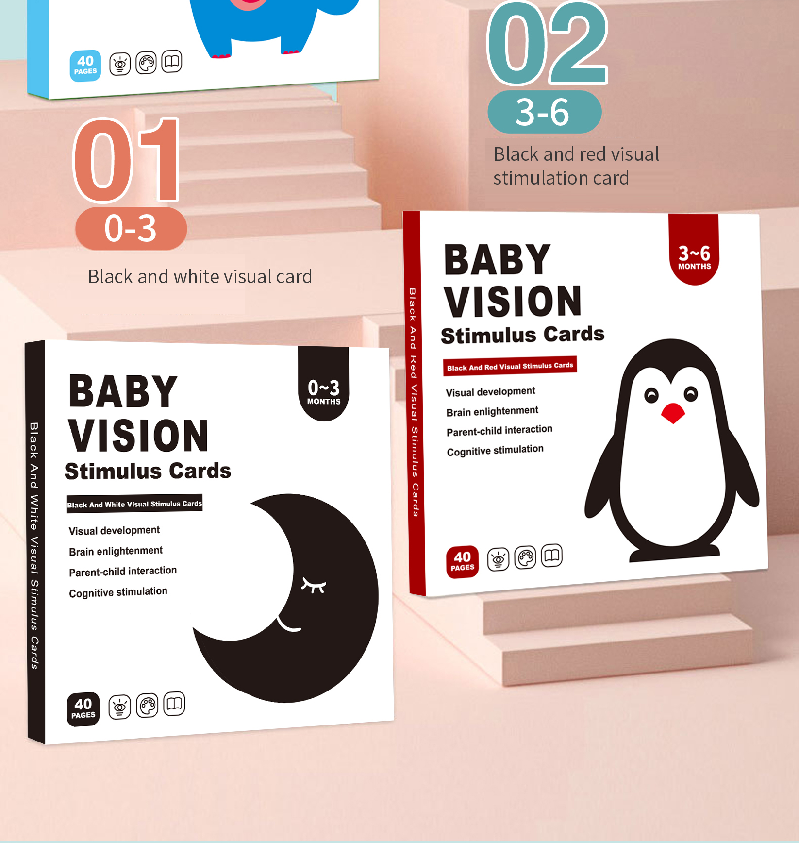 Montessori Early Learning Flash Card For Kid Baby Flash Card 0-36 ...