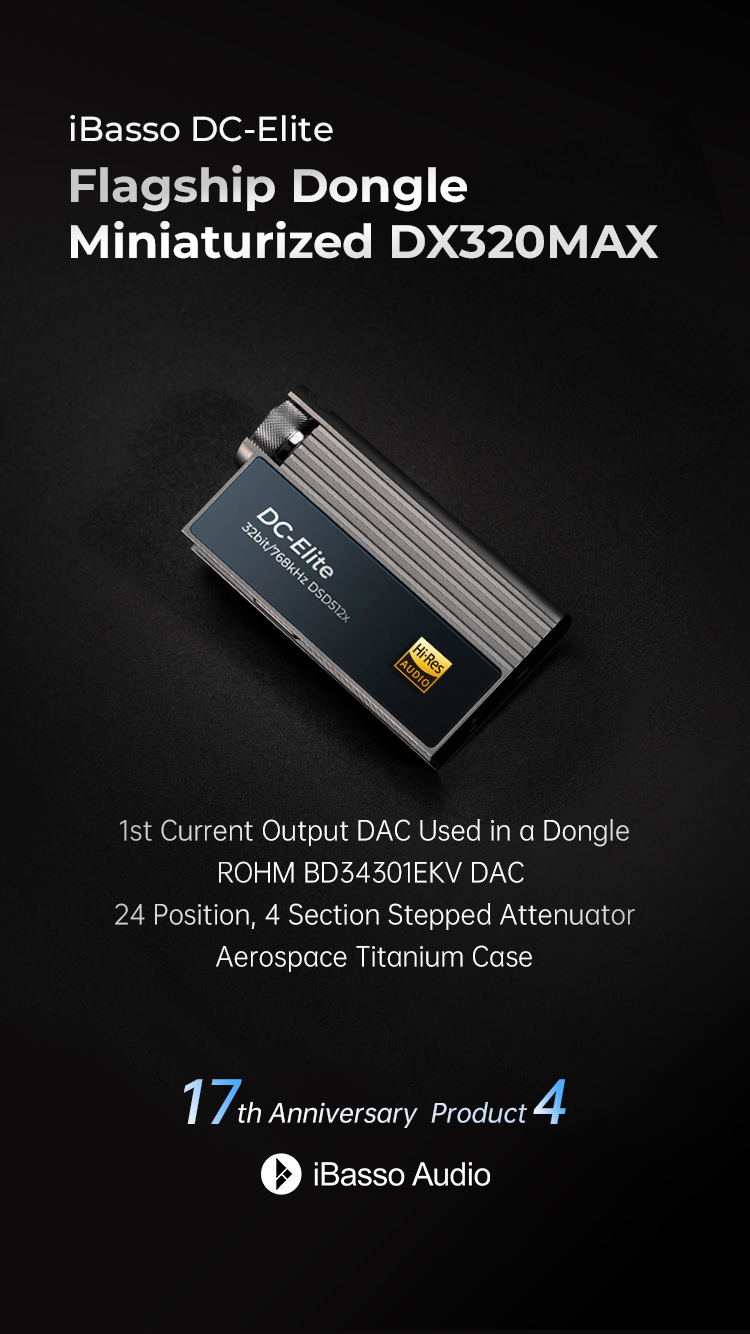 iBasso DC-Elite Flagship DAC/Amp Dongle with ROHM DAC (DC Elite ...