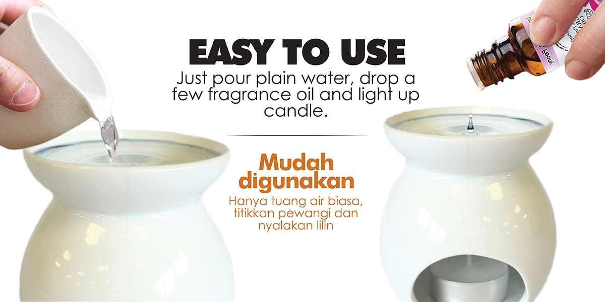 MM008 Ceramic Oil Burner Aromatherapy | Shopee Malaysia