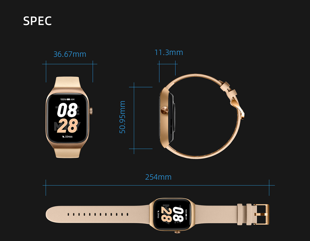 Mibro Watch T2 1.75" Smart Watch Bluetooth Phone Calling GPS Smartwatch ...
