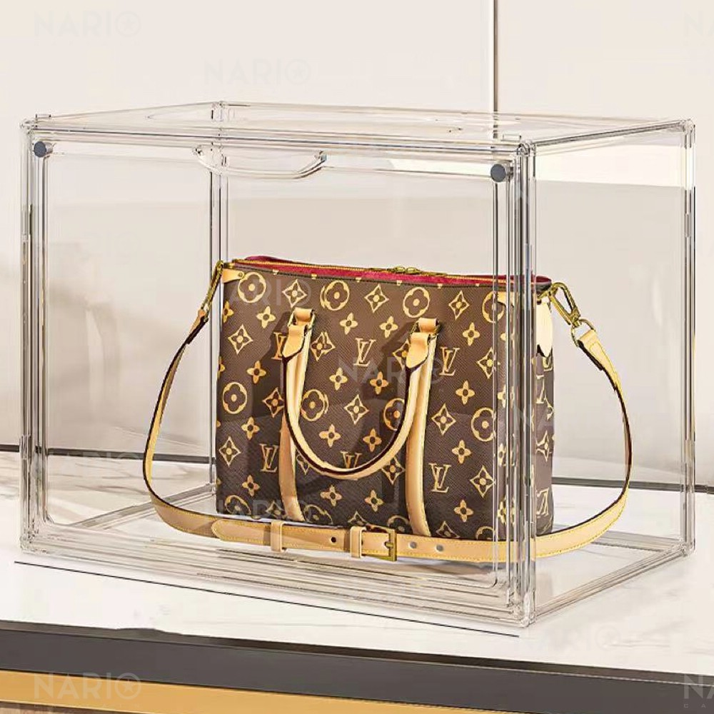 NARIO Magnetic Acrylic Transparent Display Box Handbag Storage ...