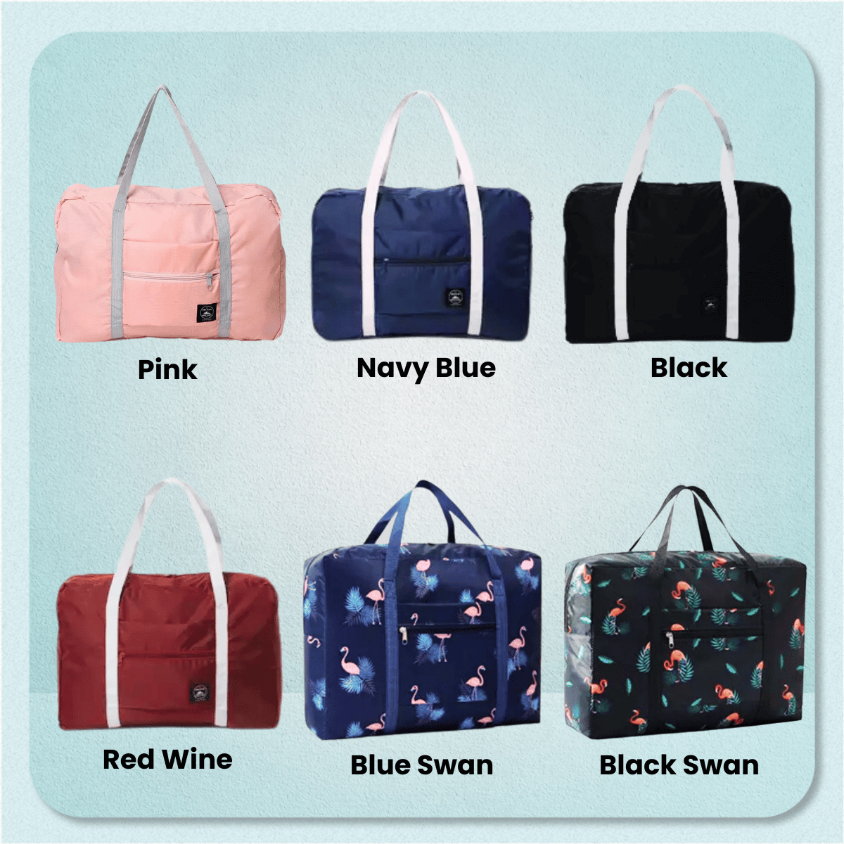 HH Bag Beg Nylon Foldable Water Proof Travel Tote Large Capacity Duffel ...